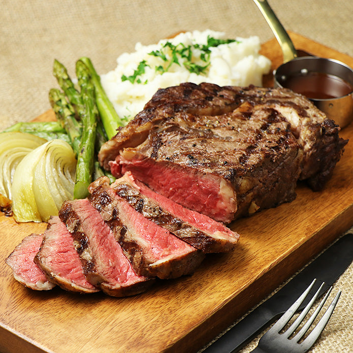 Grass-Fed Beef One Pound Ribeye Steak (Over 450g!)