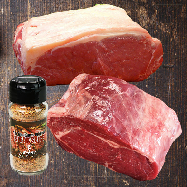 (Free Shipping) Grass-Fed Beef Block SET Striploin (1kg) & Rib Roast B